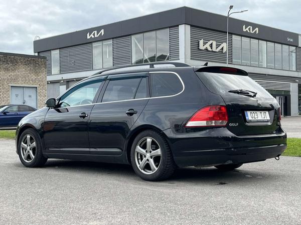 Black Volkswagen Golf 2009 in Narva, with an engine capacity of 1.90 L and mileage of 383 thousand km for 1699 €, photo 6 on AUTOMOTO.COM.LV