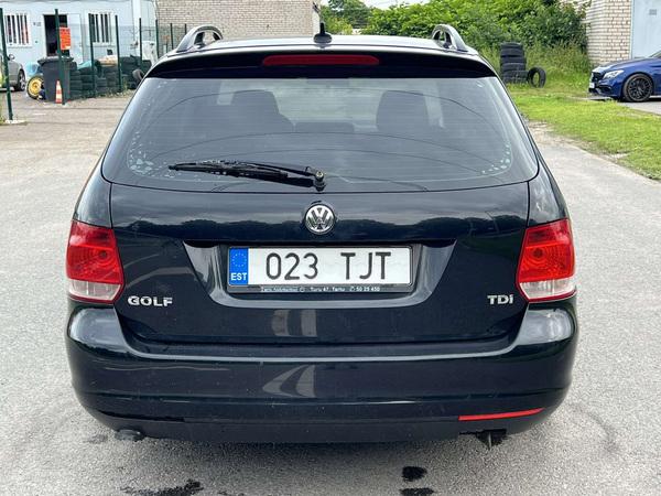 Black Volkswagen Golf 2009 in Narva, with an engine capacity of 1.90 L and mileage of 383 thousand km for 1699 €, photo 8 on AUTOMOTO.COM.LV