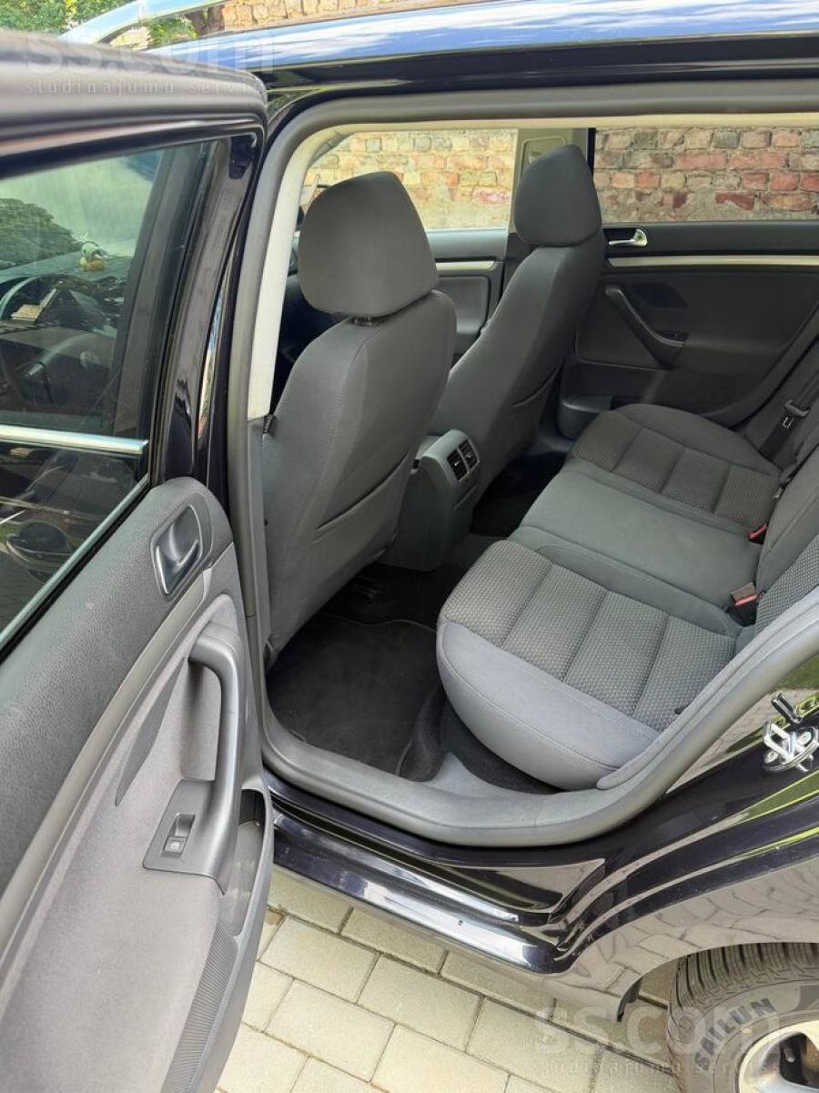 Black Volkswagen Golf 2009 in Riga, with an engine capacity of 1.90 L and mileage of 259 thousand km for 2250 €, photo 7 on AUTOMOTO.COM.LV