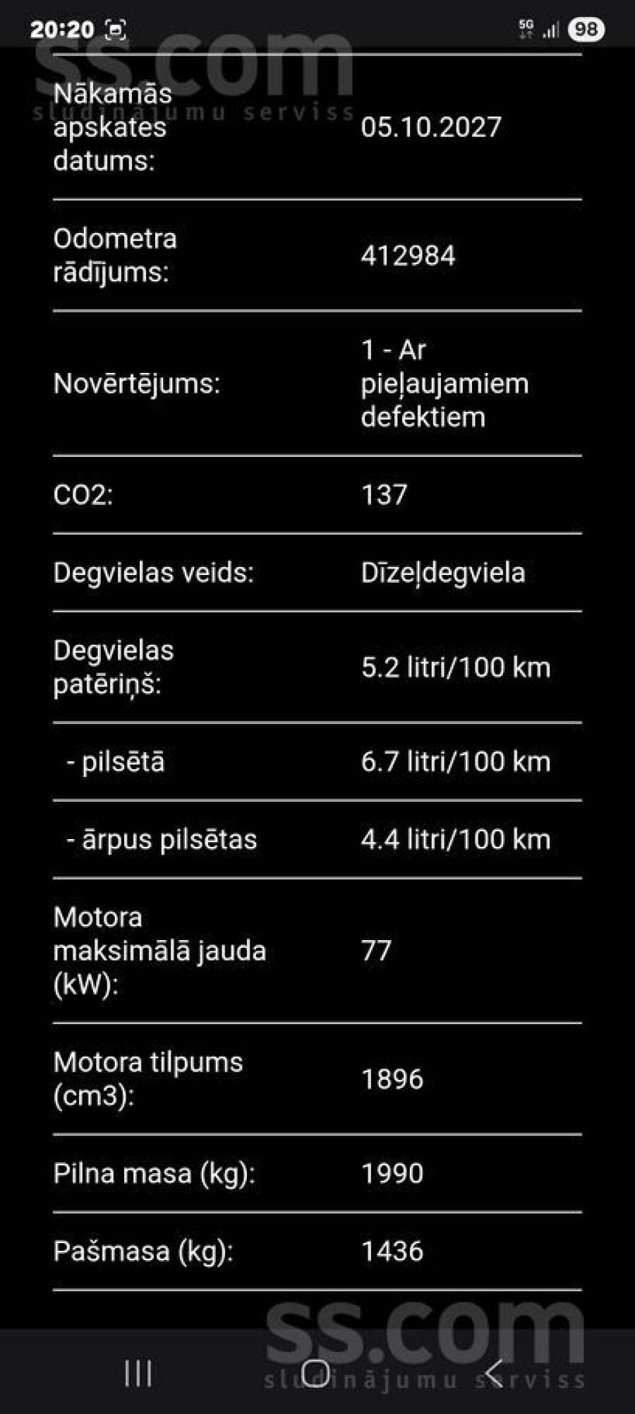 Melns Volkswagen Golf 2009 Ventspils, ar dzinēja tilpumu 1.90 L un nobraukumu 413 tūkst. km par 1950 €, foto 8 vietnē AUTOMOTO.COM.LV