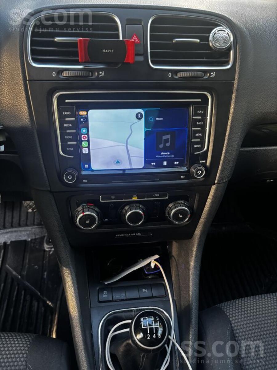 Black Volkswagen Golf 2010 in Aluksne, with an engine capacity of 2.00 L and mileage of 418 thousand km for 1600 €, photo 10 on AUTOMOTO.COM.LV