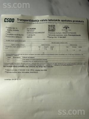 Черный Фольксваген Гольф 2011 в Рига, объемом двигателя 1.60 л и пробегом 380 тыс. км за 3100 €, фото 19 на AUTOMOTO.COM.LV