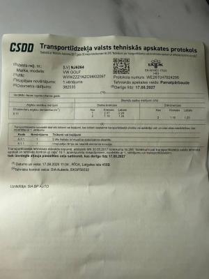 Black Volkswagen Golf 2011 in Riga, with an engine capacity of 1.60 L and mileage of 380 thousand km for 3100 €, photo 19 on AUTOMOTO.COM.LV