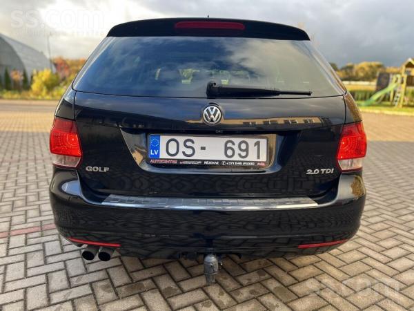 Black Volkswagen Golf 2011 in Rezekne, with an engine capacity of 2.00 L and mileage of 270 thousand km for 4550 €, photo 8 on AUTOMOTO.COM.LV