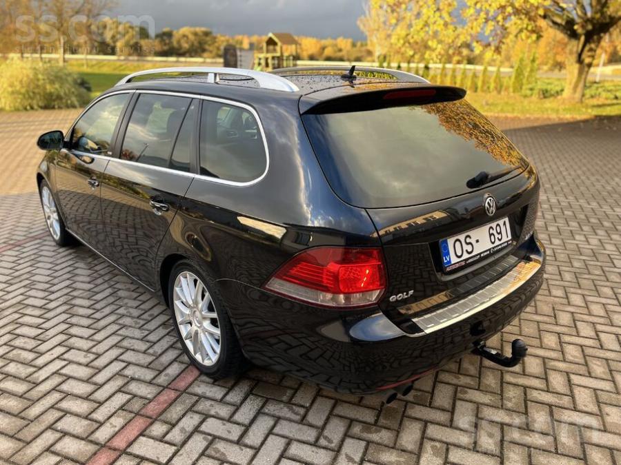 Black Volkswagen Golf 2011 in Rezekne, with an engine capacity of 2.00 L and mileage of 270 thousand km for 4550 €, photo 9 on AUTOMOTO.COM.LV