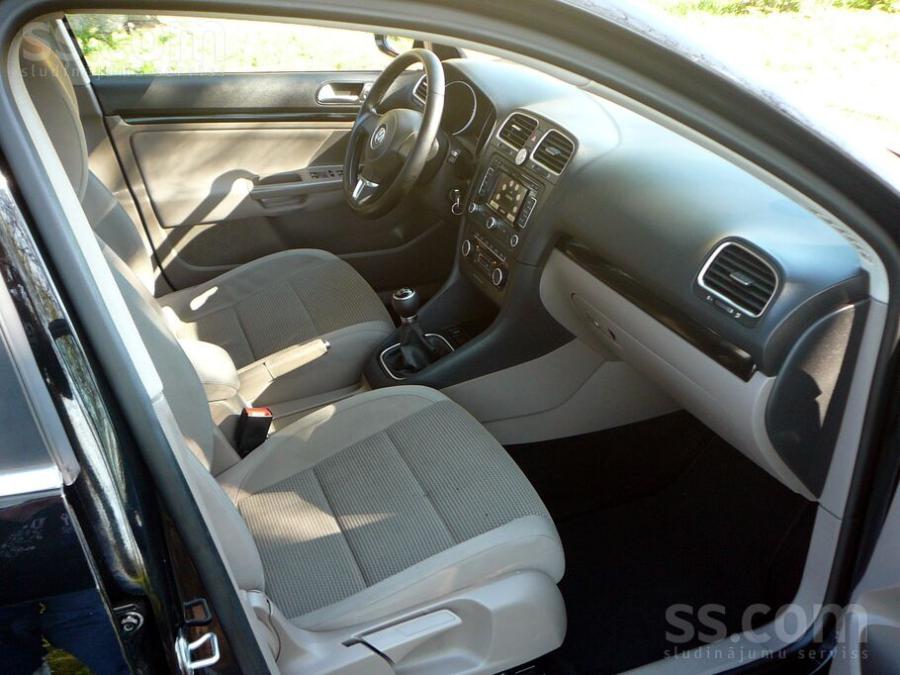 Black Volkswagen Golf 2012 in Cesis, with an engine capacity of 2.00 L and mileage of 0 thousand km for 4790 €, photo 11 on AUTOMOTO.COM.LV