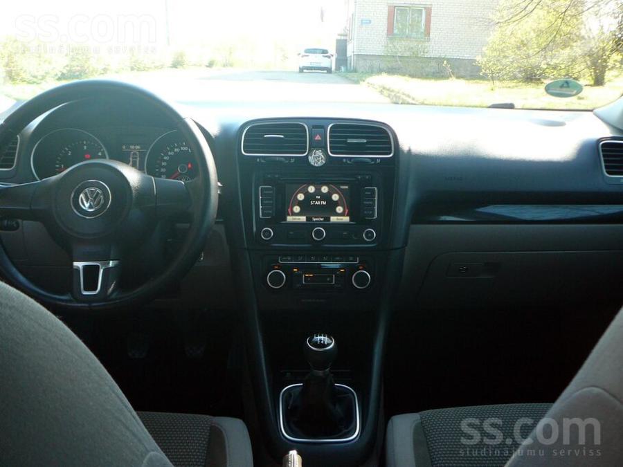 Black Volkswagen Golf 2012 in Cesis, with an engine capacity of 2.00 L and mileage of 0 thousand km for 4790 €, photo 13 on AUTOMOTO.COM.LV