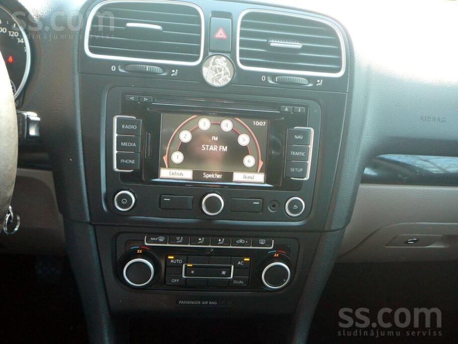 Black Volkswagen Golf 2012 in Cesis, with an engine capacity of 2.00 L and mileage of 0 thousand km for 4790 €, photo 18 on AUTOMOTO.COM.LV