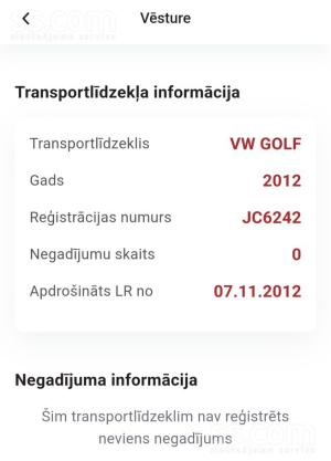 Melns Volkswagen Golf 2012 Rīga, ar dzinēja tilpumu 1.60 L un nobraukumu 202 tūkst. km par 3750 €, foto 8 vietnē AUTOMOTO.COM.LV