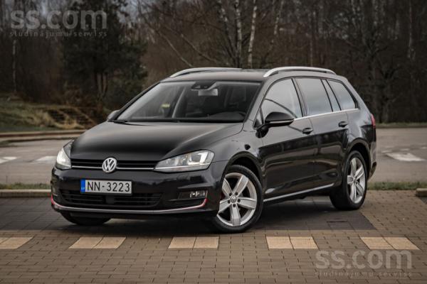Black Volkswagen Golf 2014 in Riga, with an engine capacity of 2.00 L and mileage of 236 thousand km for 8900 €, photo 1 on AUTOMOTO.COM.LV