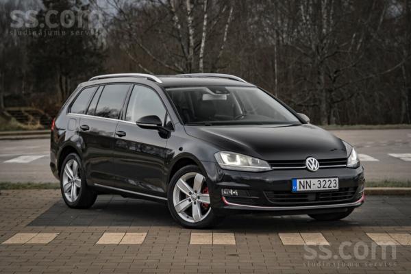 Black Volkswagen Golf 2014 in Riga, with an engine capacity of 2.00 L and mileage of 236 thousand km for 8900 €, photo 3 on AUTOMOTO.COM.LV