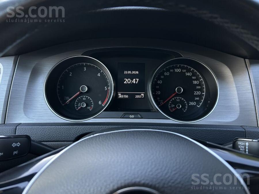 Black Volkswagen Golf 2014 in Ogre, with an engine capacity of 2.00 L and mileage of 285 thousand km for 5200 €, photo 14 on AUTOMOTO.COM.LV