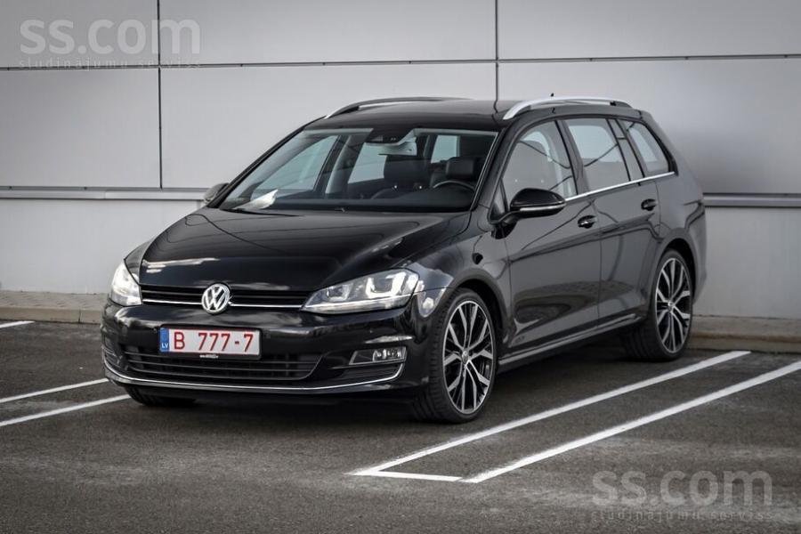 Black Volkswagen Golf 2014 in Riga, with an engine capacity of 2.00 L and mileage of 298 thousand km for 8850 €, photo 1 on AUTOMOTO.COM.LV