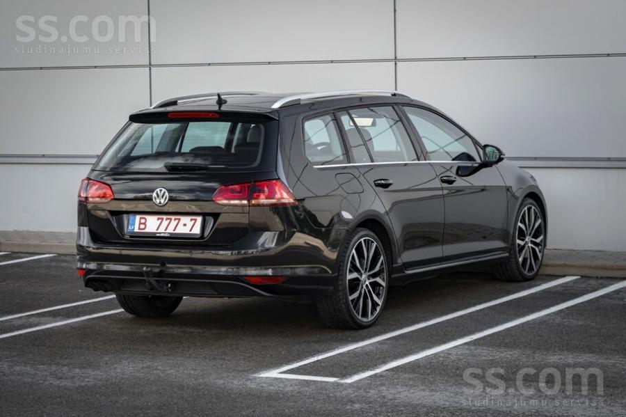 Black Volkswagen Golf 2014 in Riga, with an engine capacity of 2.00 L and mileage of 298 thousand km for 8850 €, photo 5 on AUTOMOTO.COM.LV