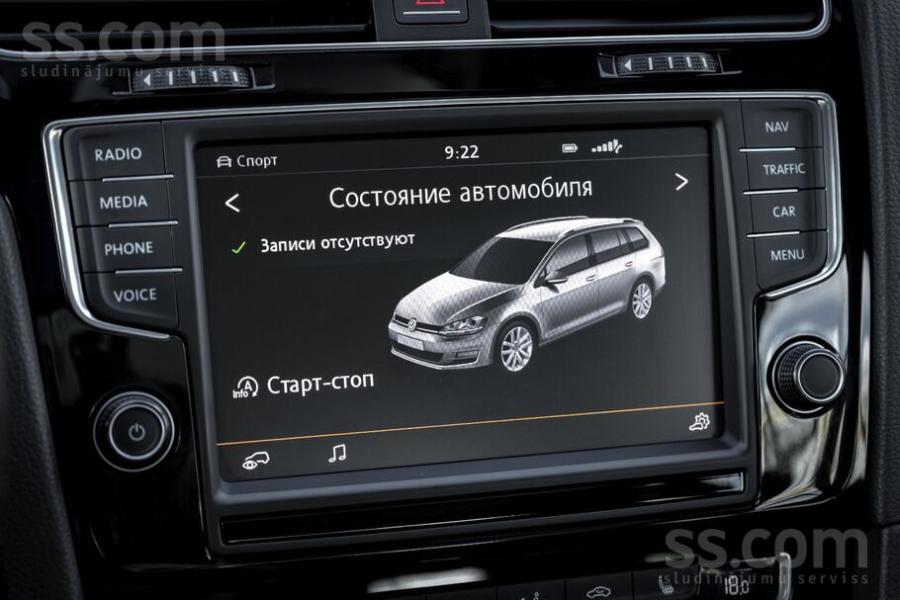 Black Volkswagen Golf 2014 in Riga, with an engine capacity of 2.00 L and mileage of 298 thousand km for 8850 €, photo 29 on AUTOMOTO.COM.LV