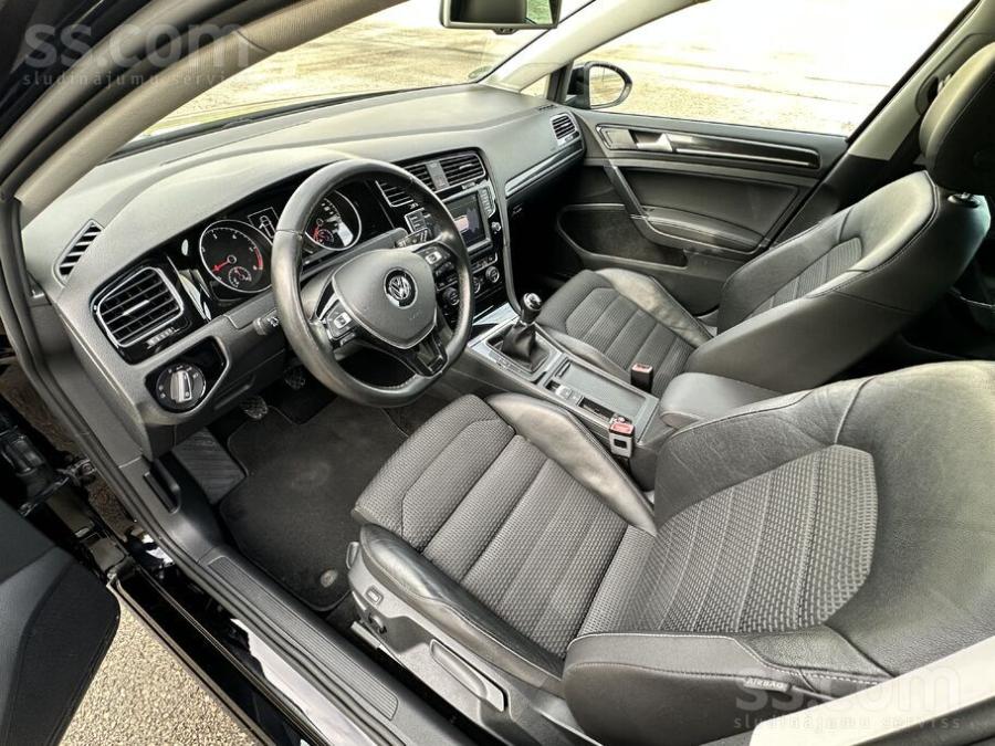 Black Volkswagen Golf 2014 in Tukums, with an engine capacity of 2.00 L and mileage of 287 thousand km for 7490 €, photo 10 on AUTOMOTO.COM.LV