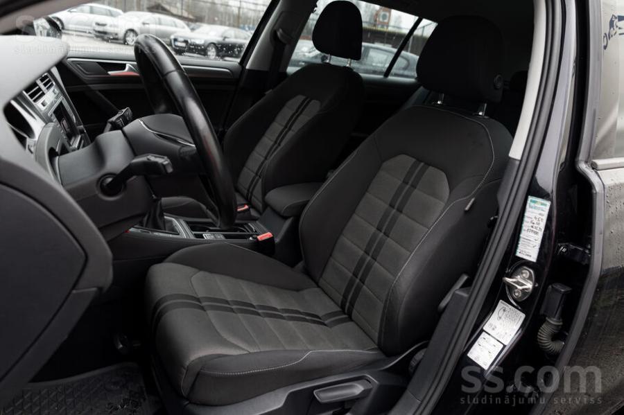 Black Volkswagen Golf 2015 in Riga, with an engine capacity of 1.60 L and mileage of 130 thousand km for 8500 €, photo 9 on AUTOMOTO.COM.LV