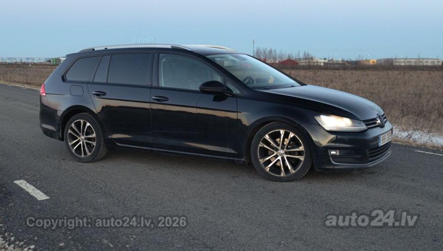 Black Volkswagen Golf 2016 in Tartu, with an engine capacity of 2.00 L and mileage of 281 thousand km for 8799 €, photo 2 on AUTOMOTO.COM.LV