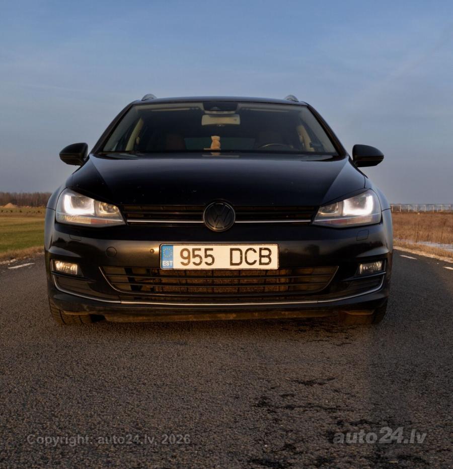 Black Volkswagen Golf 2016 in Tartu, with an engine capacity of 2.00 L and mileage of 281 thousand km for 8799 €, photo 3 on AUTOMOTO.COM.LV