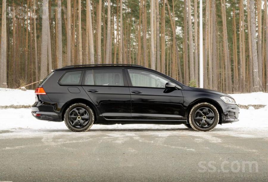 Black Volkswagen Golf 2016 in Riga, with an engine capacity of 1.60 L and mileage of 192 thousand km for 7290 €, photo 9 on AUTOMOTO.COM.LV