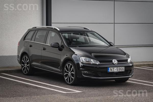 Black Volkswagen Golf 2016 in Riga, with an engine capacity of 2.00 L and mileage of 231 thousand km for 7750 €, photo 3 on AUTOMOTO.COM.LV