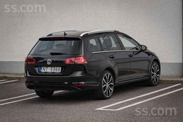 Black Volkswagen Golf 2016 in Riga, with an engine capacity of 2.00 L and mileage of 231 thousand km for 7750 €, photo 4 on AUTOMOTO.COM.LV