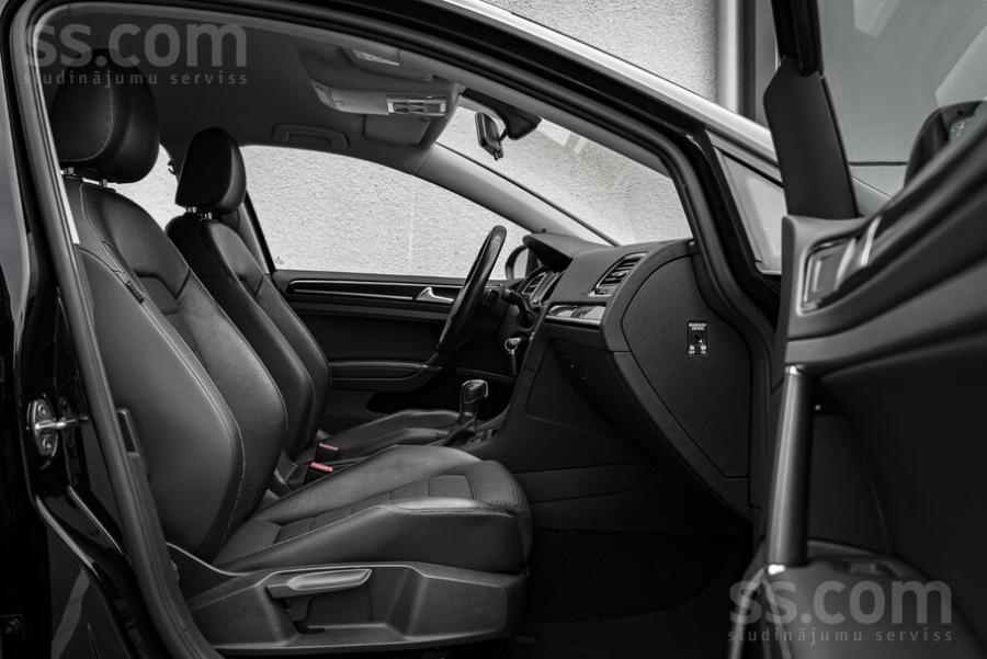 Black Volkswagen Golf 2016 in Riga, with an engine capacity of 2.00 L and mileage of 231 thousand km for 7750 €, photo 12 on AUTOMOTO.COM.LV