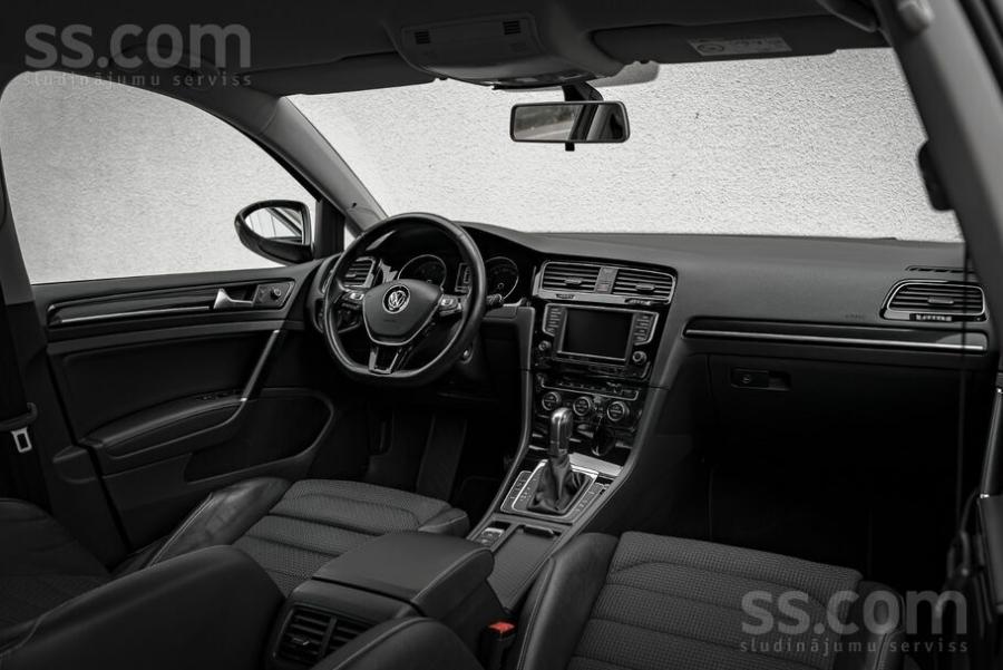Black Volkswagen Golf 2016 in Riga, with an engine capacity of 2.00 L and mileage of 231 thousand km for 7750 €, photo 17 on AUTOMOTO.COM.LV