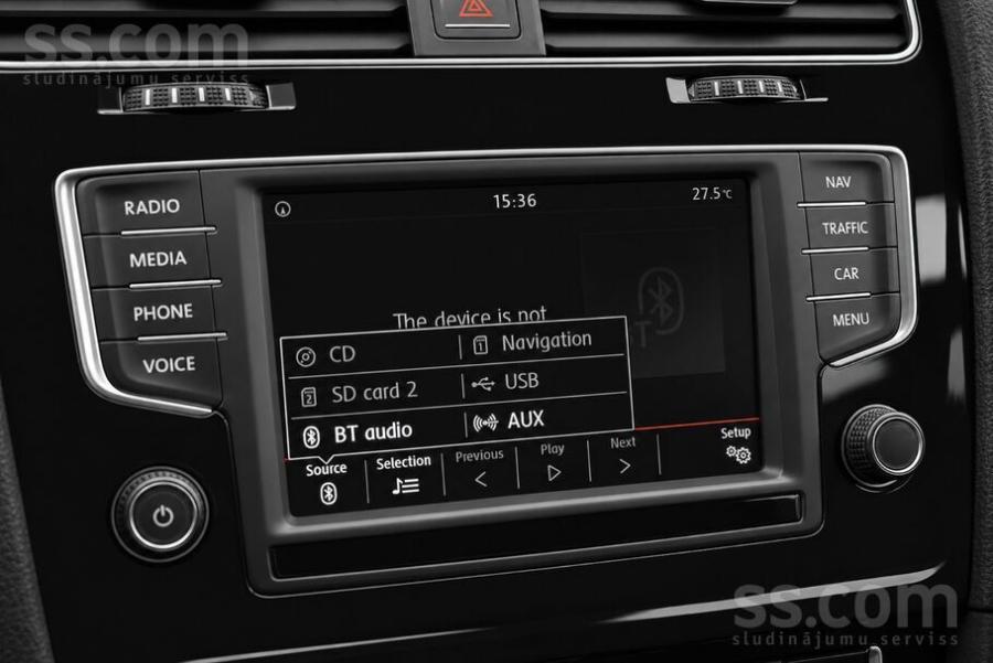 Black Volkswagen Golf 2016 in Riga, with an engine capacity of 2.00 L and mileage of 231 thousand km for 7750 €, photo 26 on AUTOMOTO.COM.LV
