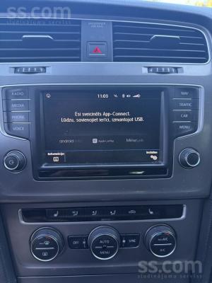 Black Volkswagen Golf 2016 in Jelgava, with an engine capacity of 1.60 L and mileage of 362 thousand km for 6250 €, photo 10 on AUTOMOTO.COM.LV