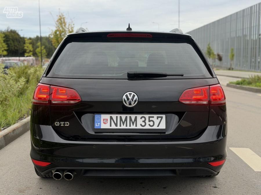Black Volkswagen Golf 2016 in Vilnius, with an engine capacity of 2.00 L and mileage of 180 thousand km for 8750 €, photo 12 on AUTOMOTO.COM.LV