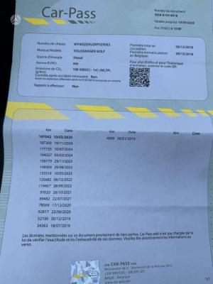 Черный Фольксваген Гольф 2018 в Расейняй, объемом двигателя 1.60 л и пробегом 230 тыс. км за 7999 €, фото 29 на AUTOMOTO.COM.LV