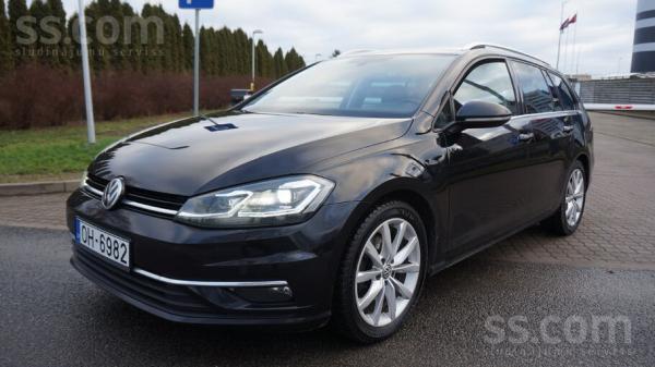 Black Volkswagen Golf 2019 in Jelgava, with an engine capacity of 1.50 L and mileage of 0 thousand km for 13990 €, photo 1 on AUTOMOTO.COM.LV
