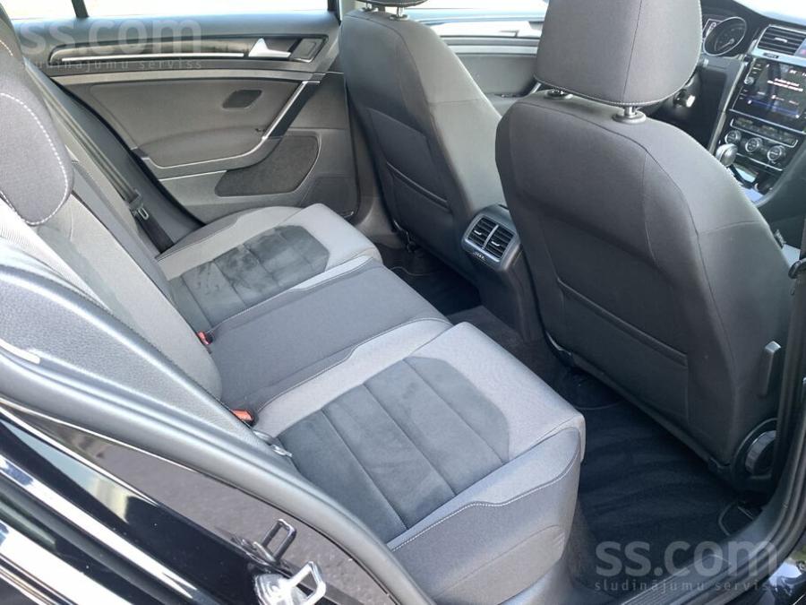 Black Volkswagen Golf 2019 in Ogre, with an engine capacity of 2.00 L and mileage of 182 thousand km for 11770 €, photo 12 on AUTOMOTO.COM.LV