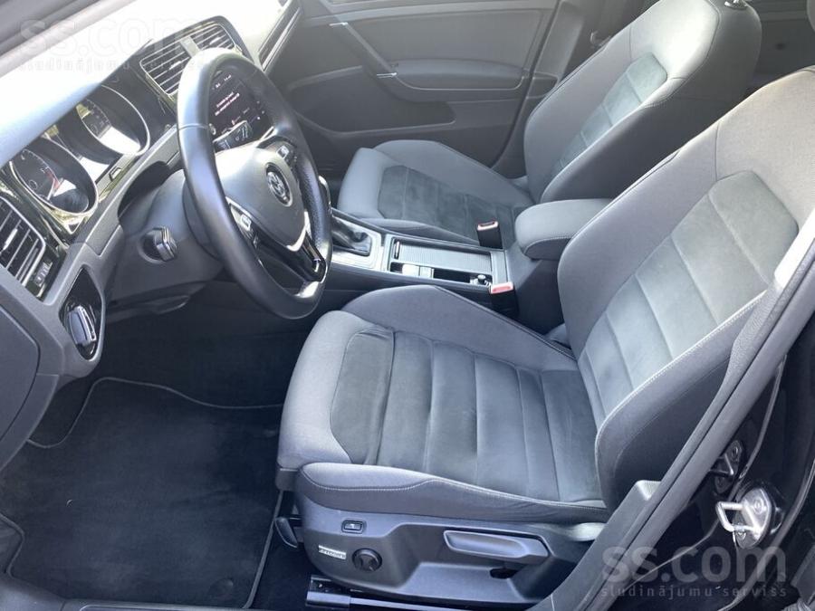 Black Volkswagen Golf 2019 in Ogre, with an engine capacity of 2.00 L and mileage of 182 thousand km for 11770 €, photo 14 on AUTOMOTO.COM.LV