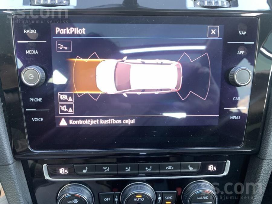 Black Volkswagen Golf 2019 in Ogre, with an engine capacity of 2.00 L and mileage of 182 thousand km for 11770 €, photo 29 on AUTOMOTO.COM.LV