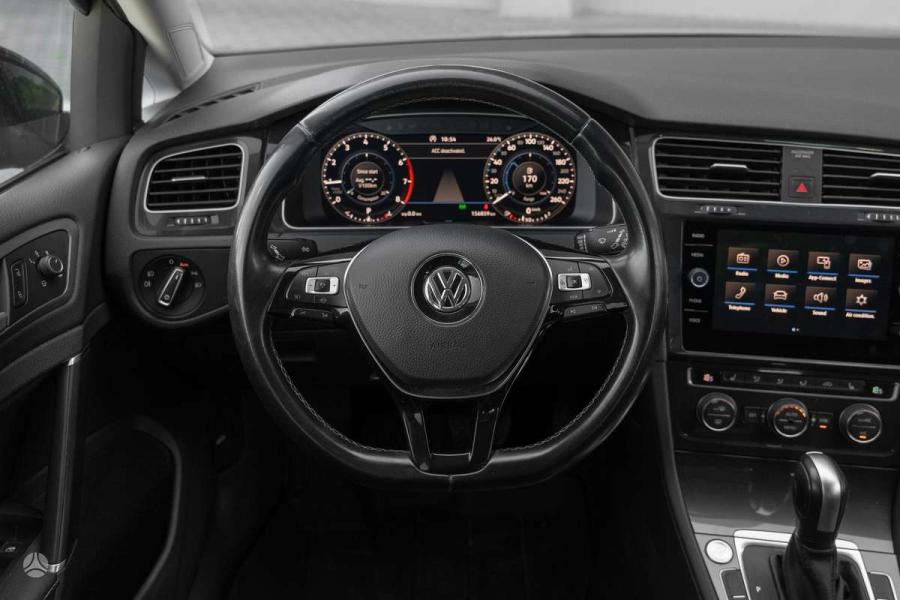 Black Volkswagen Golf 2019 in Vilnius, with an engine capacity of 1.50 L and mileage of 157 thousand km for 13950 €, photo 19 on AUTOMOTO.COM.LV