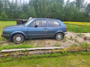 Blue Volkswagen Golf 1984 in Jekabpils, with an engine capacity of 1.80 L and mileage of 287 thousand km for 650 €, photo 3 on AUTOMOTO.COM.LV