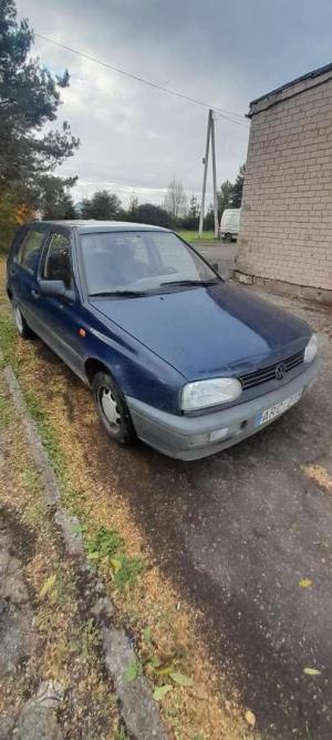 Blue Volkswagen Golf 1993 in Pasvalys, with an engine capacity of 1.60 L and mileage of 166 thousand km for 550 €, photo  on AUTOMOTO.COM.LV