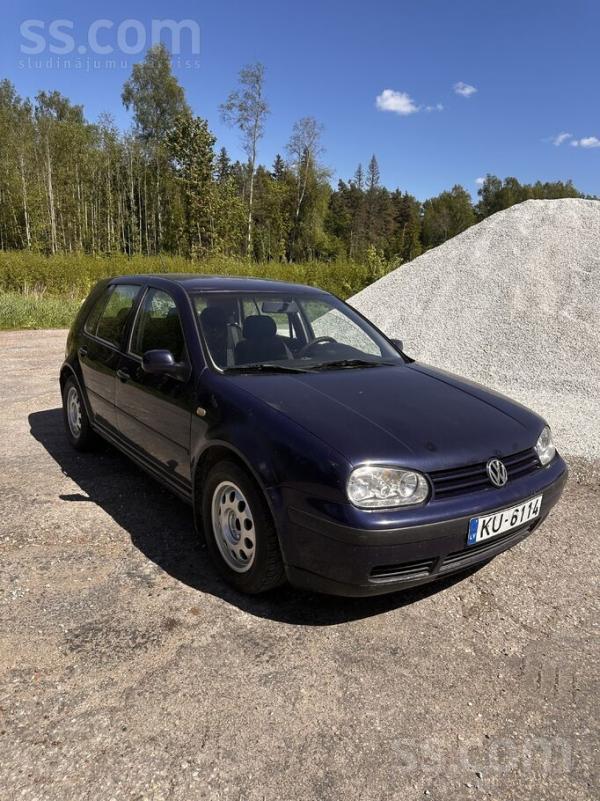 Blue Volkswagen Golf 1999 in Valmiera, with an engine capacity of 1.80 L and mileage of 461 thousand km for 800 €, photo 1 on AUTOMOTO.COM.LV