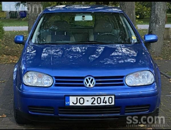 Blue Volkswagen Golf 1999 in Riga, with an engine capacity of 1.40 L and mileage of 306 thousand km for 1550 €, photo 5 on AUTOMOTO.COM.LV