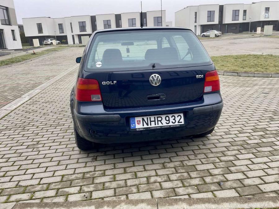 Blue Volkswagen Golf 1999 in Vilnius, with an engine capacity of 1.90 L and mileage of 343 thousand km for 1300 €, photo 10 on AUTOMOTO.COM.LV