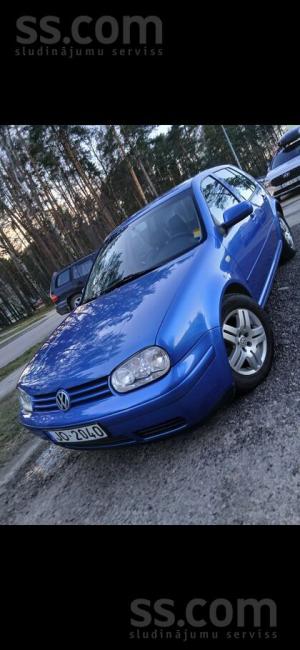 Blue Volkswagen Golf 1999 in Riga, with an engine capacity of 1.40 L and mileage of 307 thousand km for 1500 €, photo  on AUTOMOTO.COM.LV