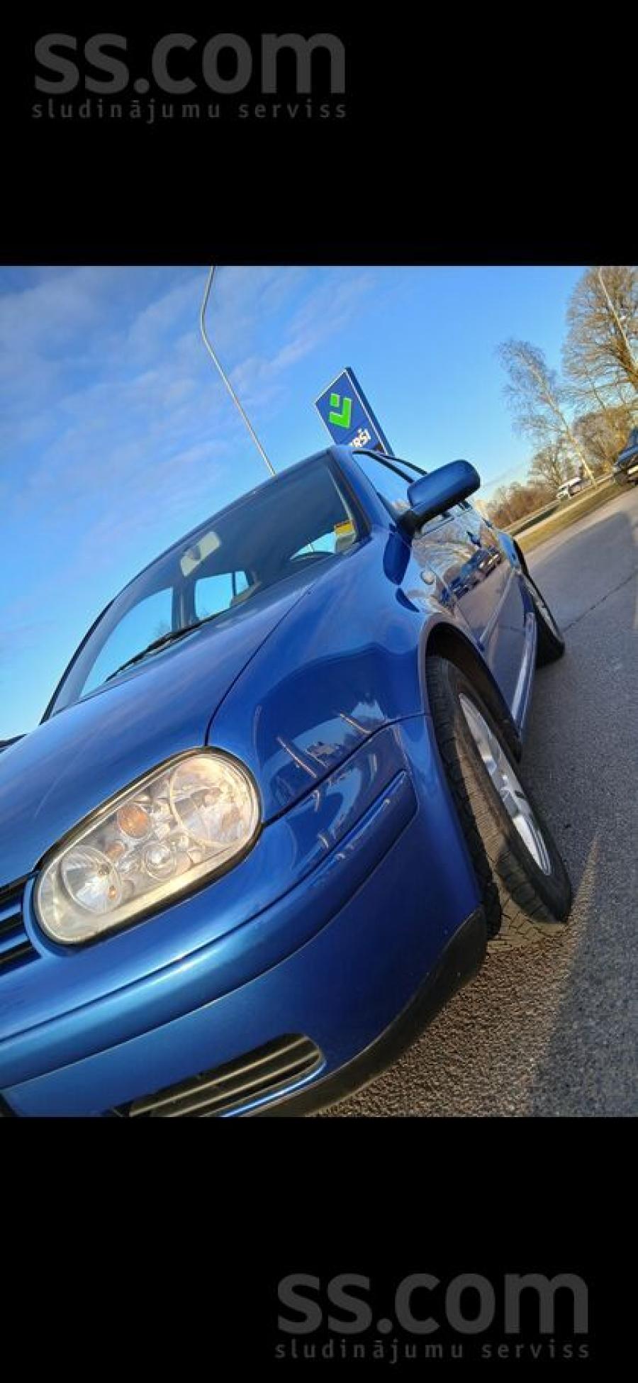 Blue Volkswagen Golf 1999 in Riga, with an engine capacity of 1.40 L and mileage of 307 thousand km for 1500 €, photo 7 on AUTOMOTO.COM.LV