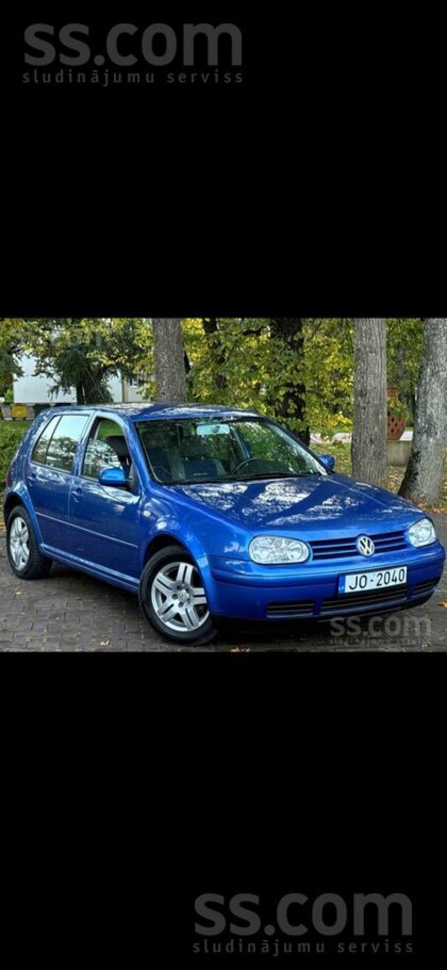 Blue Volkswagen Golf 1999 in Riga, with an engine capacity of 1.40 L and mileage of 307 thousand km for 1350 €, photo 1 on AUTOMOTO.COM.LV