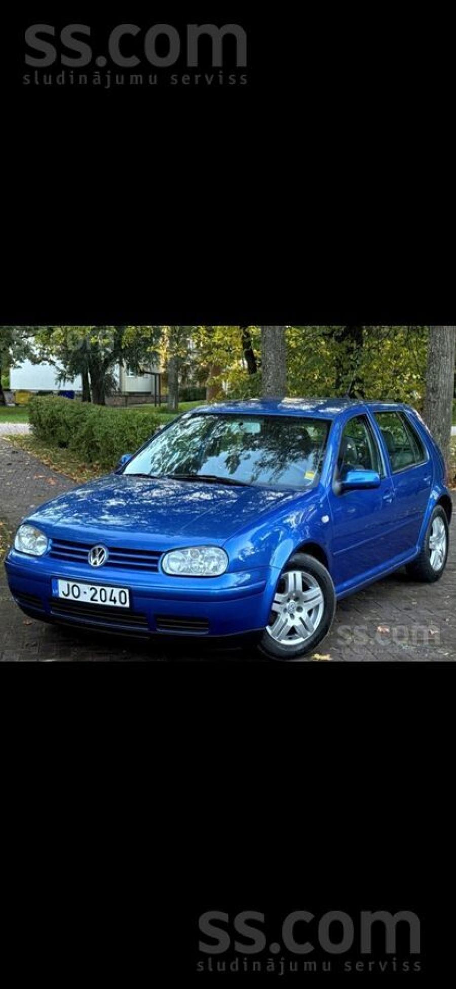 Blue Volkswagen Golf 1999 in Riga, with an engine capacity of 1.40 L and mileage of 307 thousand km for 1350 €, photo 2 on AUTOMOTO.COM.LV