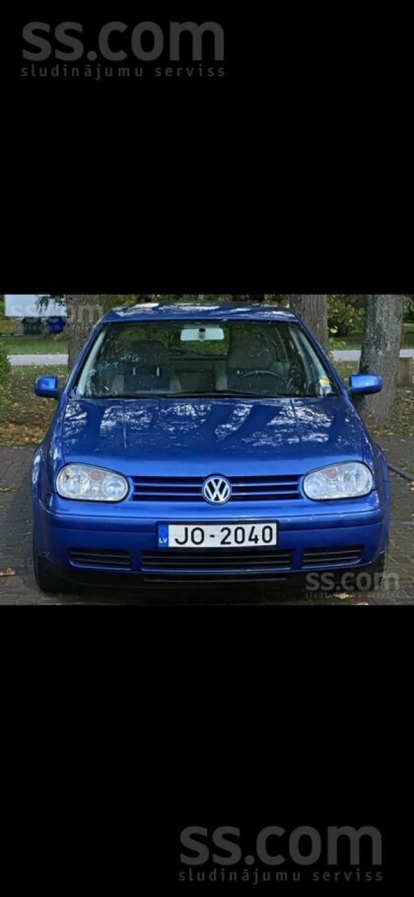 Blue Volkswagen Golf 1999 in Riga, with an engine capacity of 1.40 L and mileage of 307 thousand km for 1350 €, photo 3 on AUTOMOTO.COM.LV