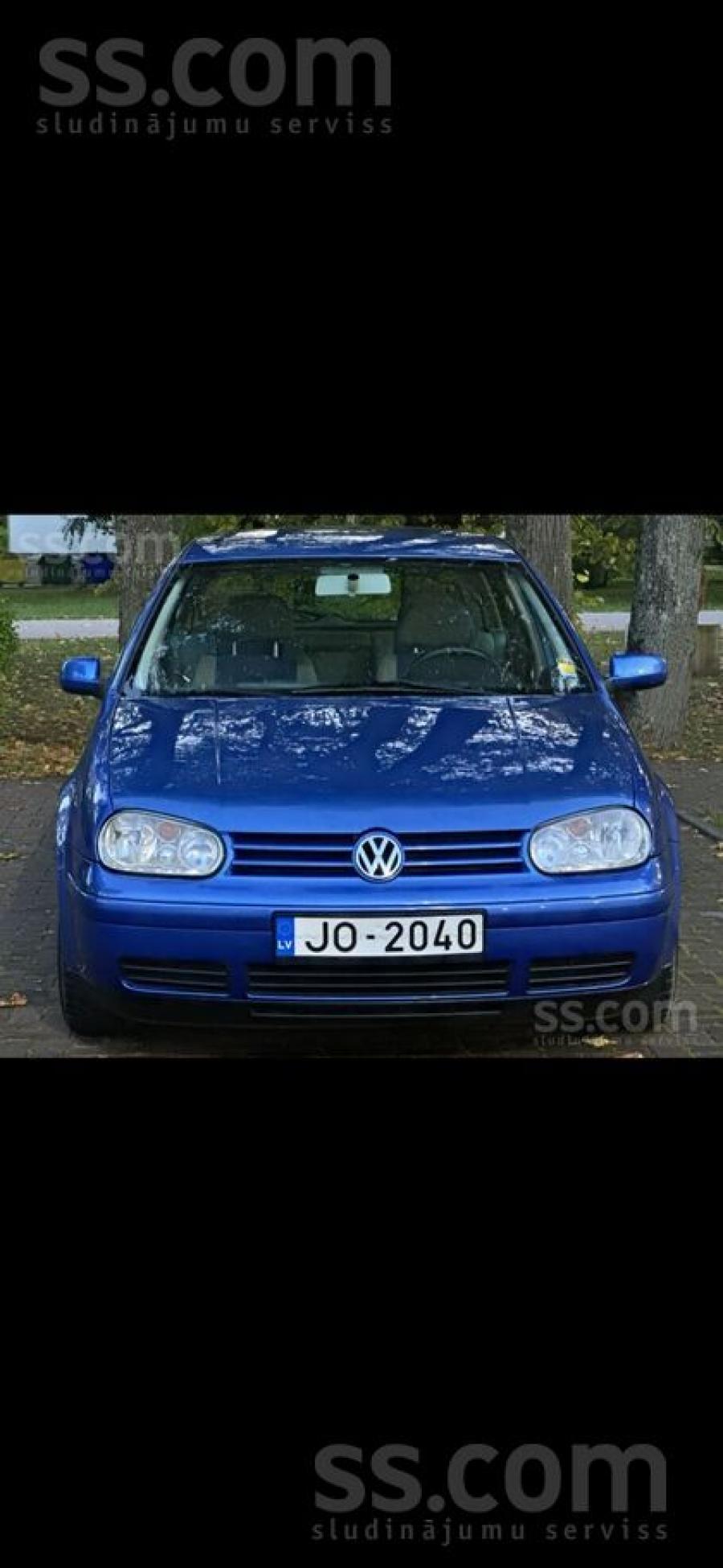 Blue Volkswagen Golf 1999 in Riga, with an engine capacity of 1.40 L and mileage of 307 thousand km for 1350 €, photo 3 on AUTOMOTO.COM.LV