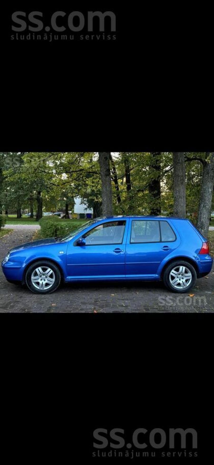 Blue Volkswagen Golf 1999 in Riga, with an engine capacity of 1.40 L and mileage of 307 thousand km for 1350 €, photo 4 on AUTOMOTO.COM.LV