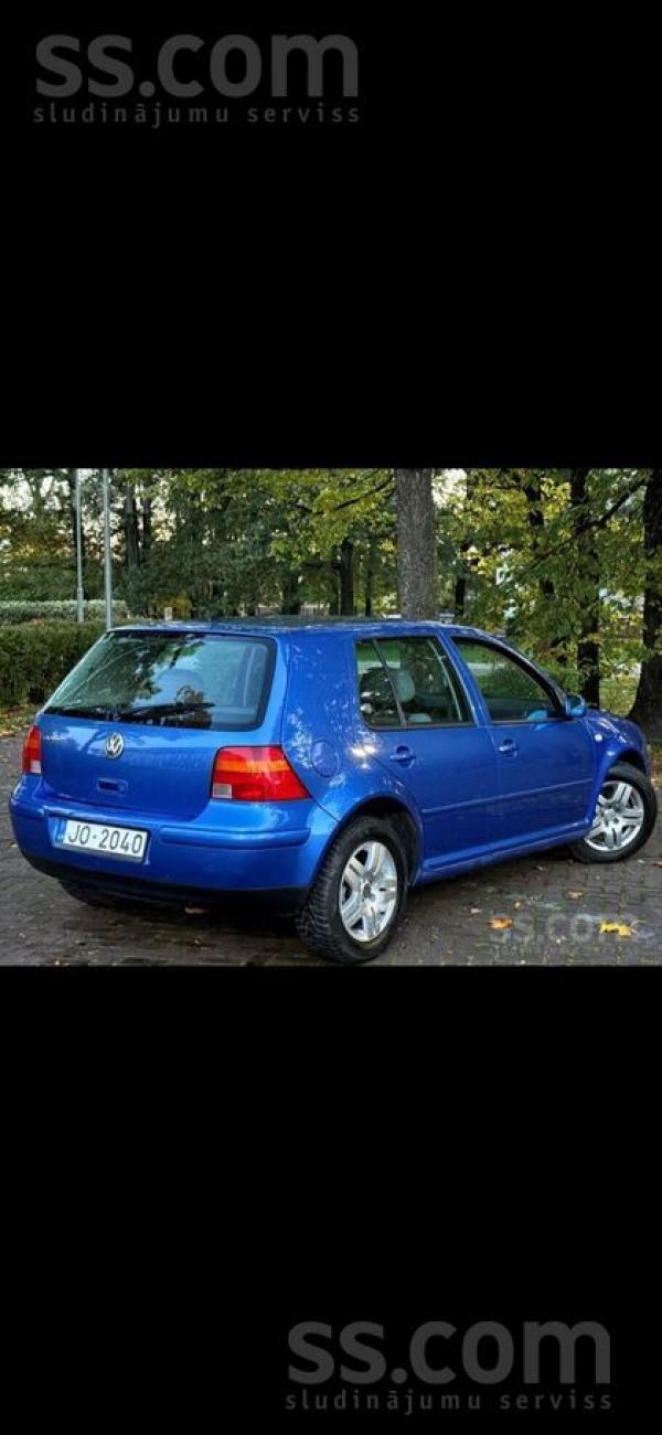 Blue Volkswagen Golf 1999 in Riga, with an engine capacity of 1.40 L and mileage of 307 thousand km for 1350 €, photo 6 on AUTOMOTO.COM.LV